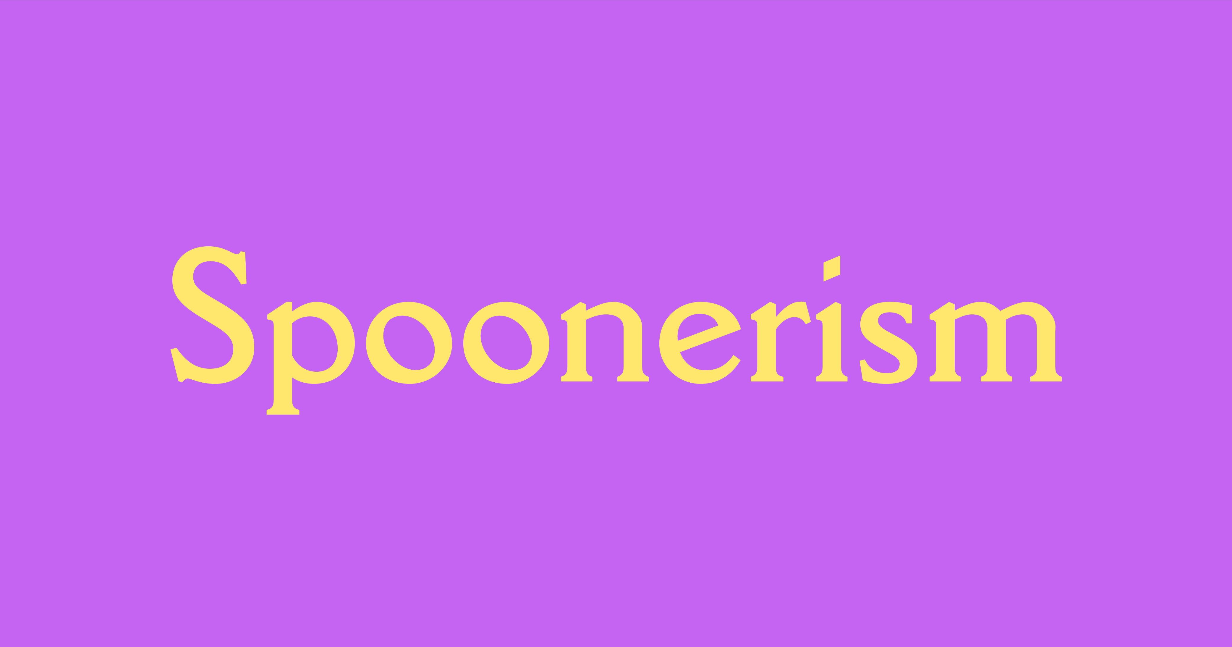 Spoonerism - Word Daily