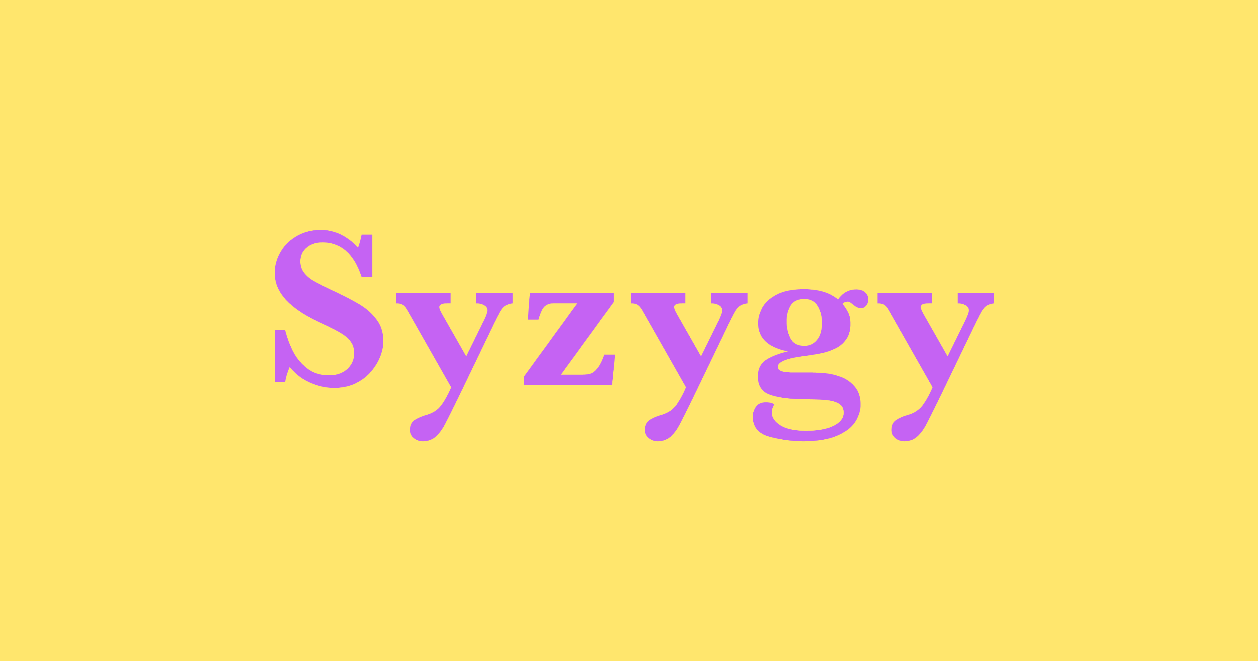 Syzygy - Word Daily