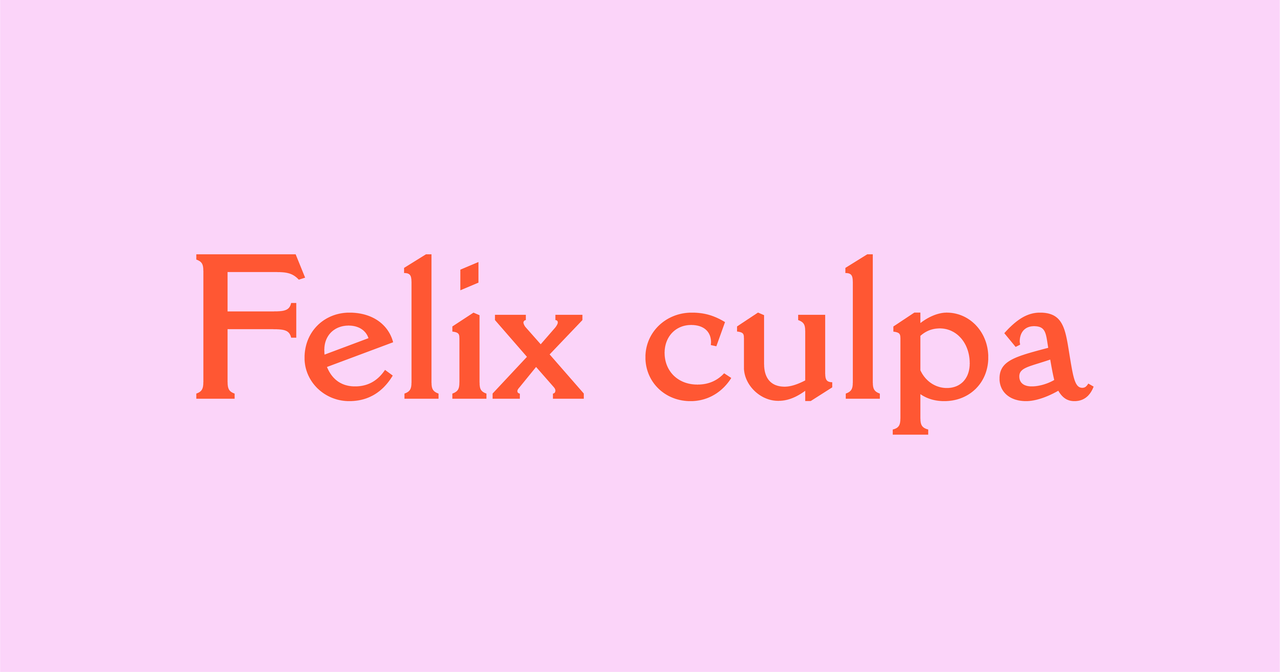 Felix culpa - Word Daily