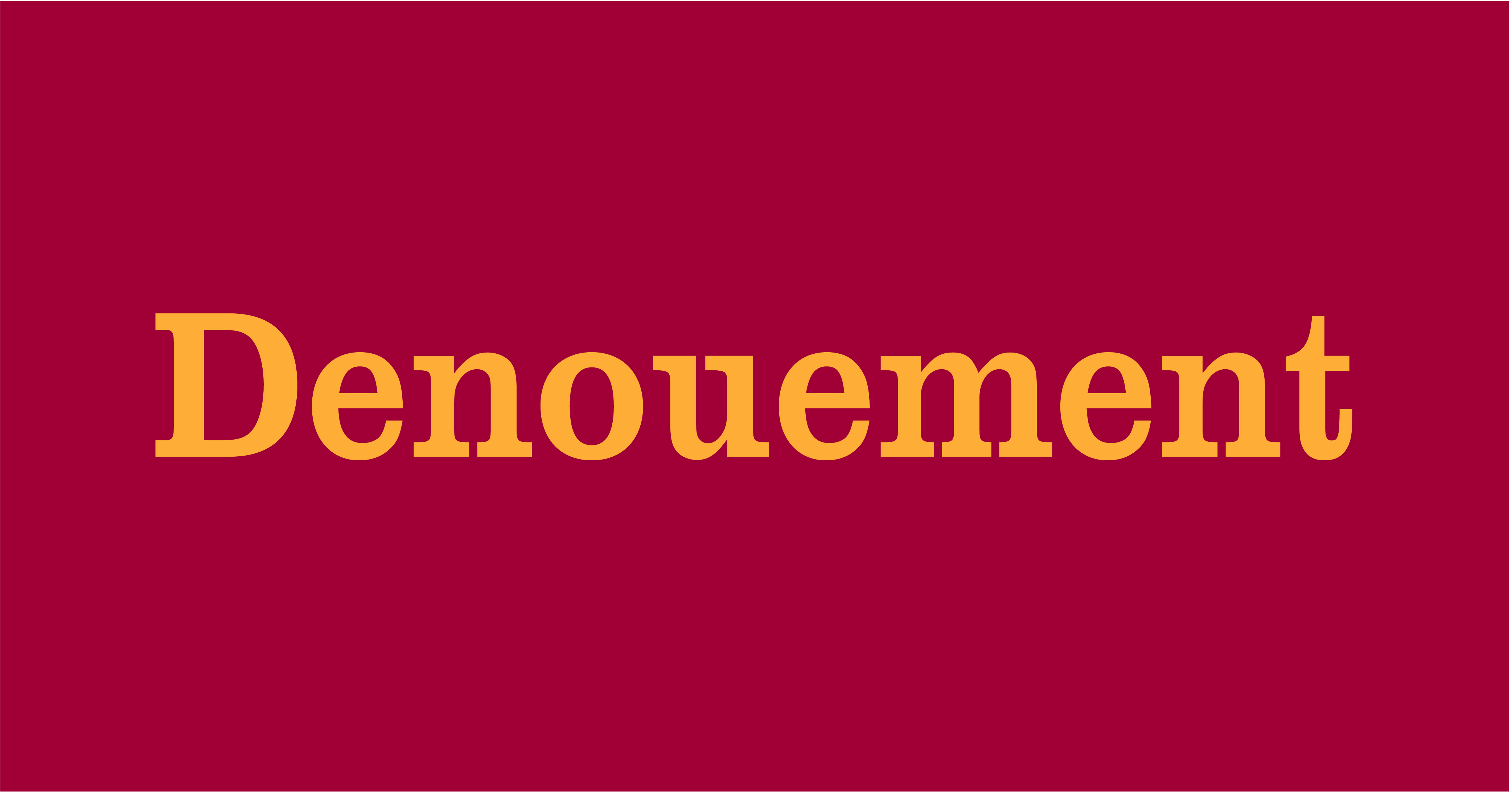 Denouement - Word Daily