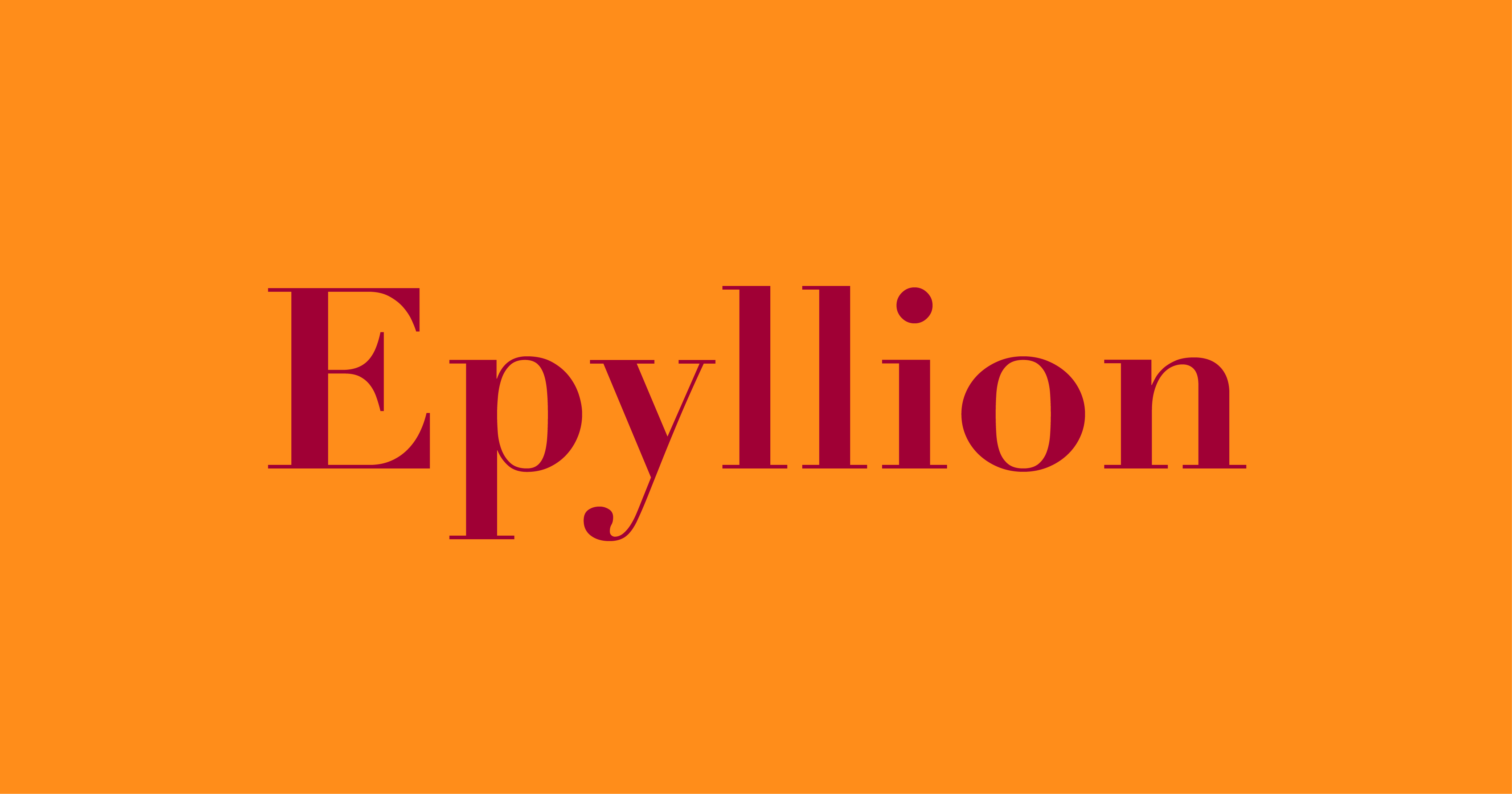 Epyllion - Word Daily