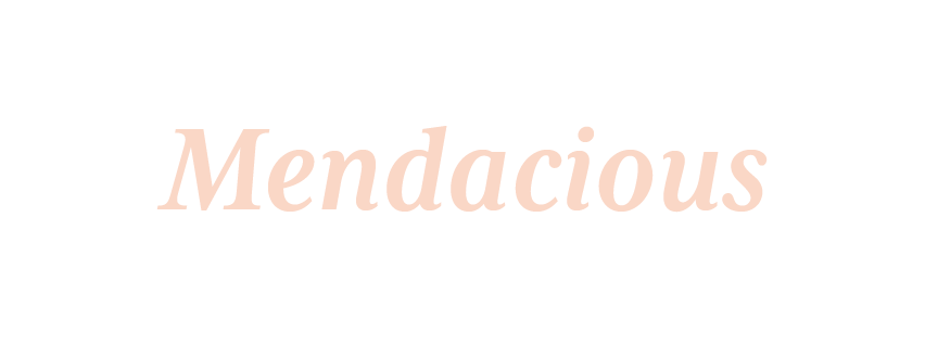 Mendacious - Word Daily