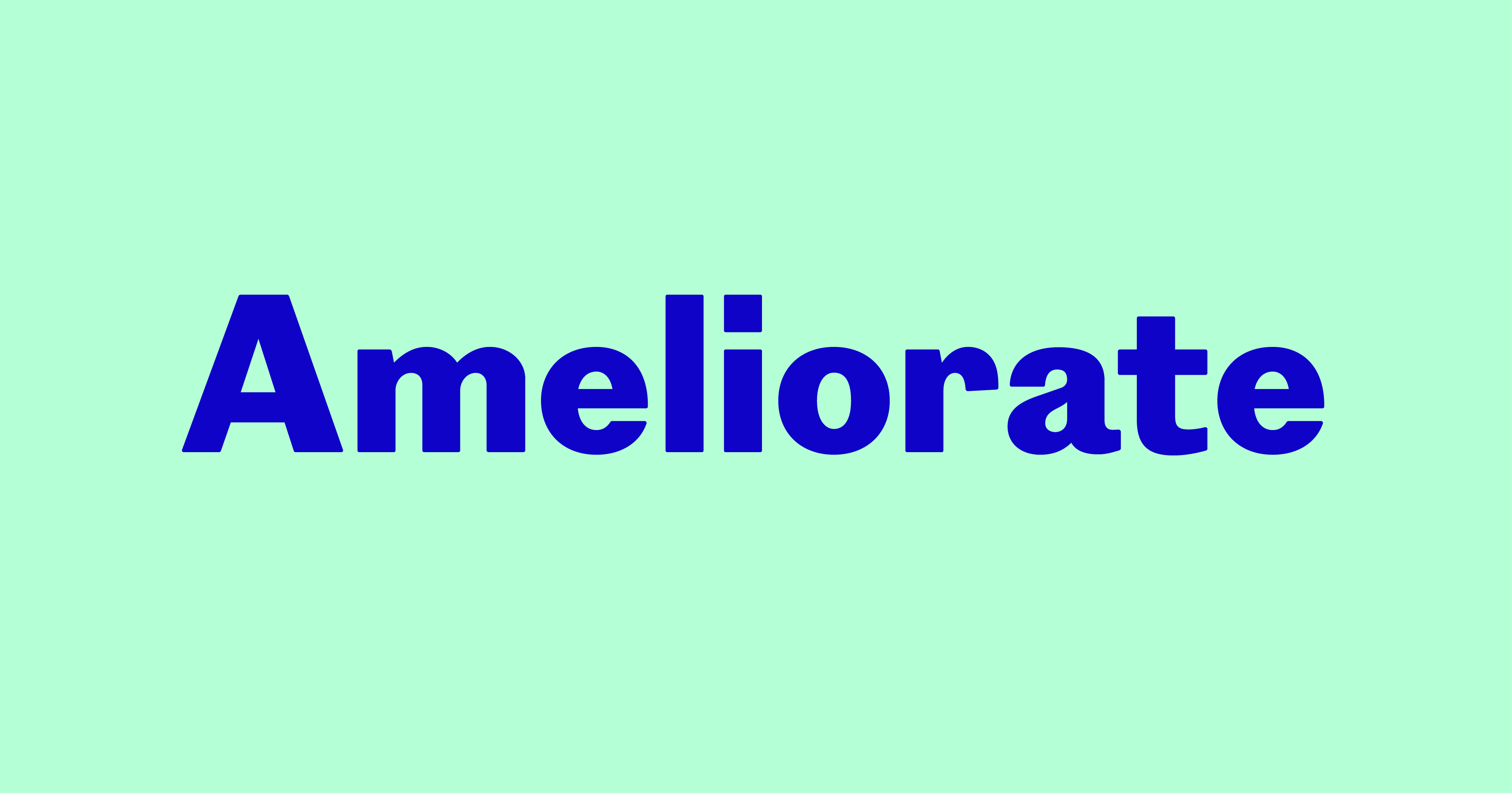 Ameliorate - Word Daily
