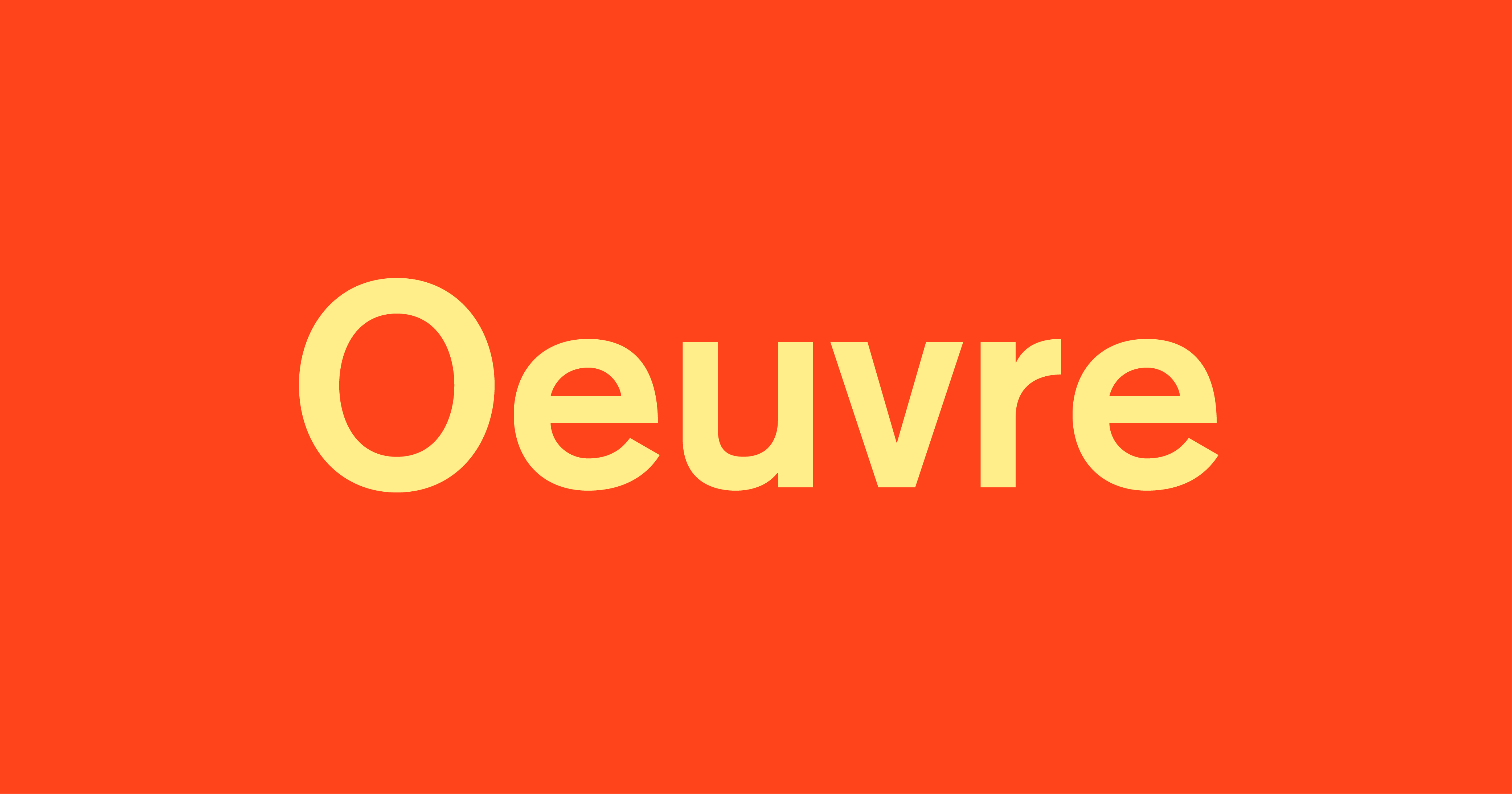 Oeuvre - Word Daily