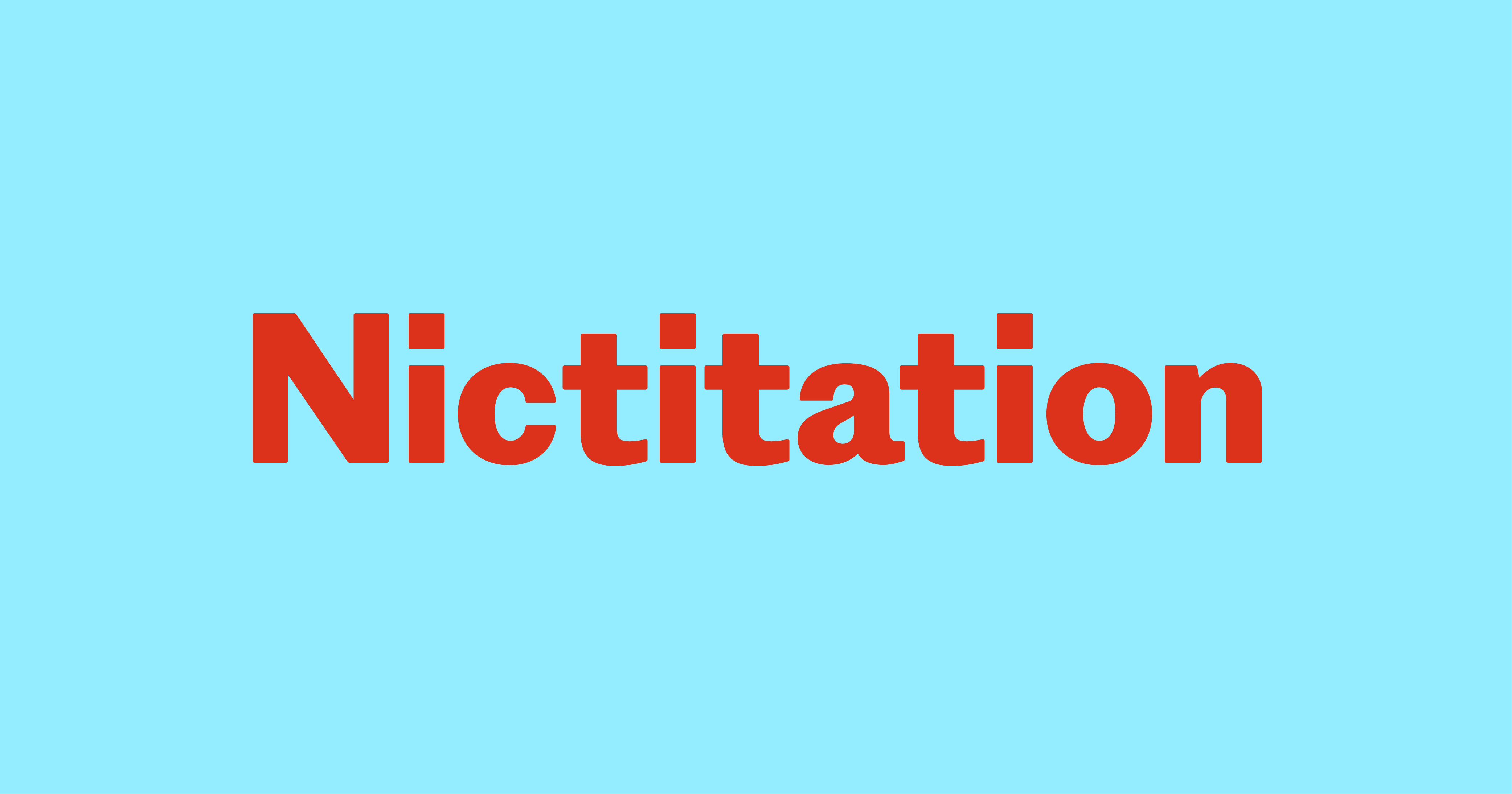 Nictitation - Word Daily
