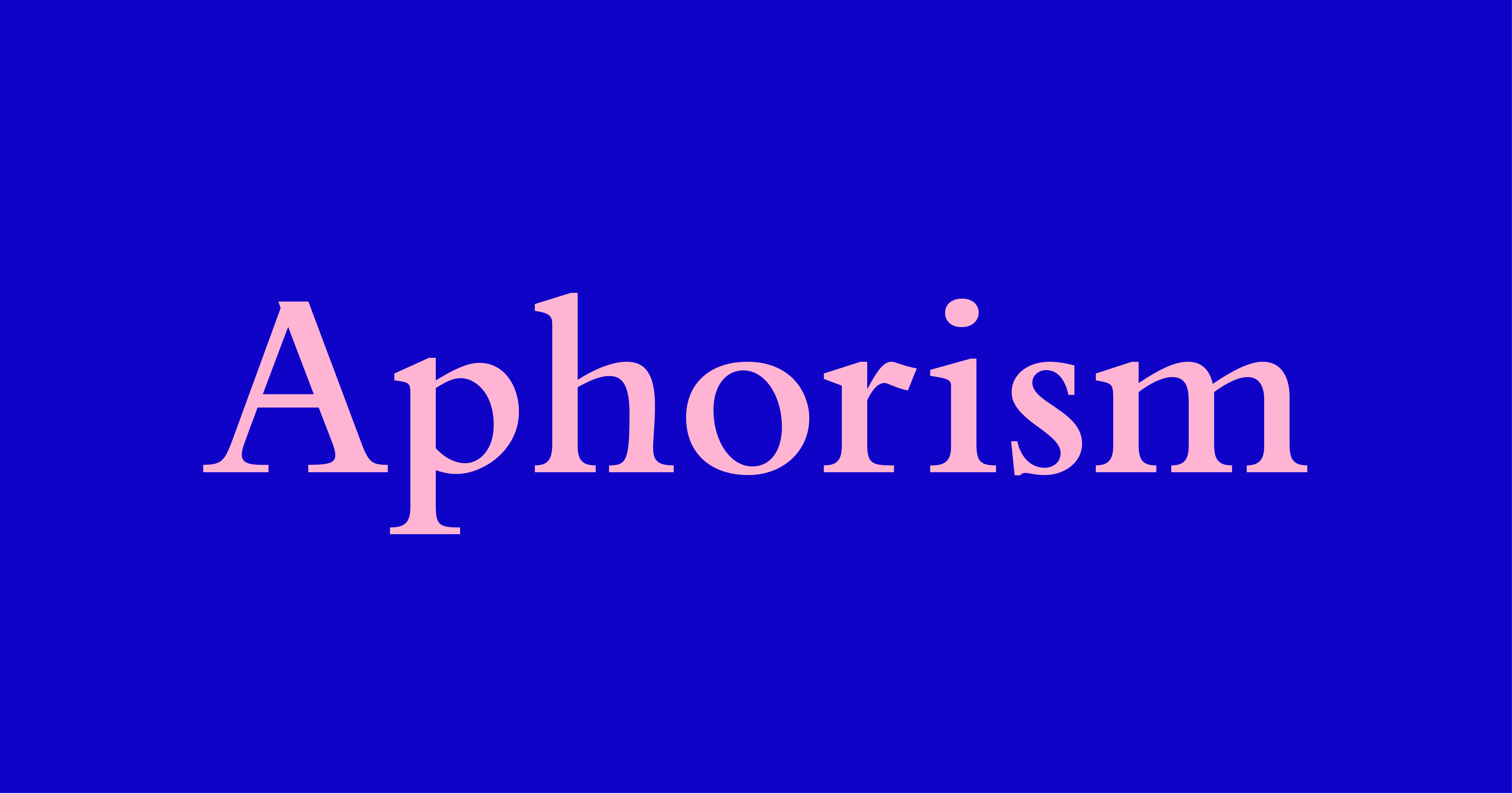 Aphorism Word Daily aphorism-word-daily