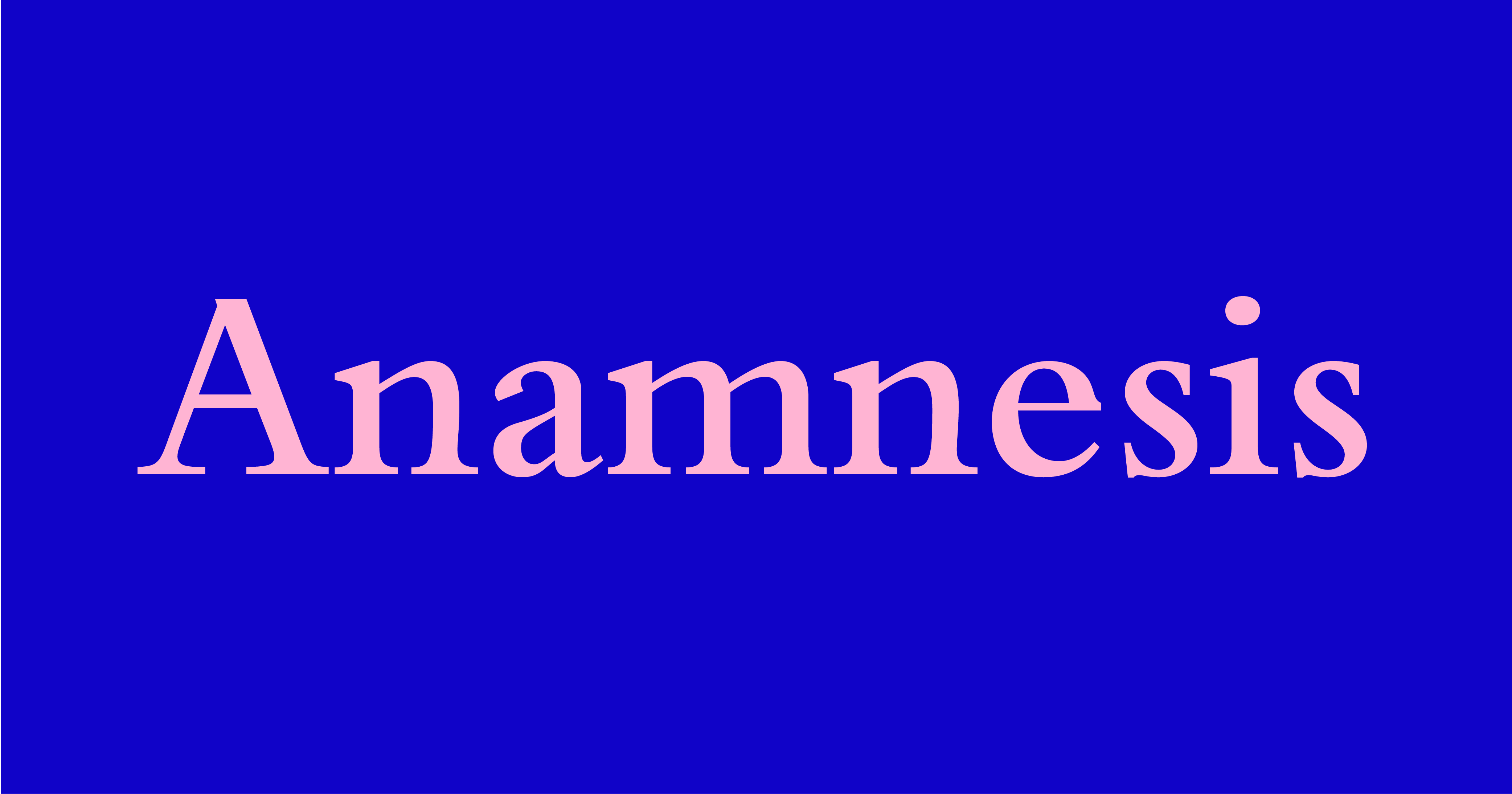 Anamnesis - Word Daily