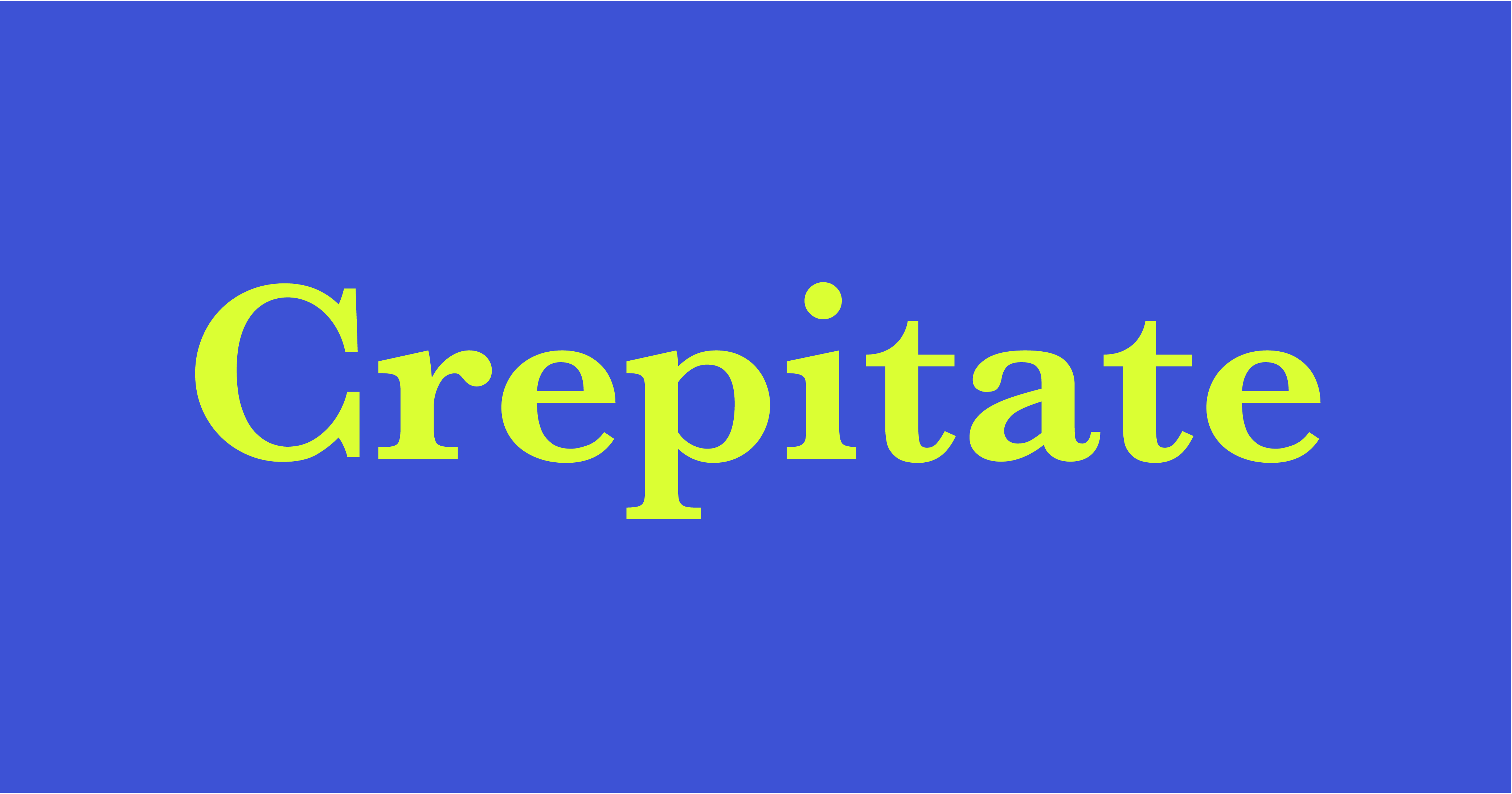 Crepitate - Word Daily