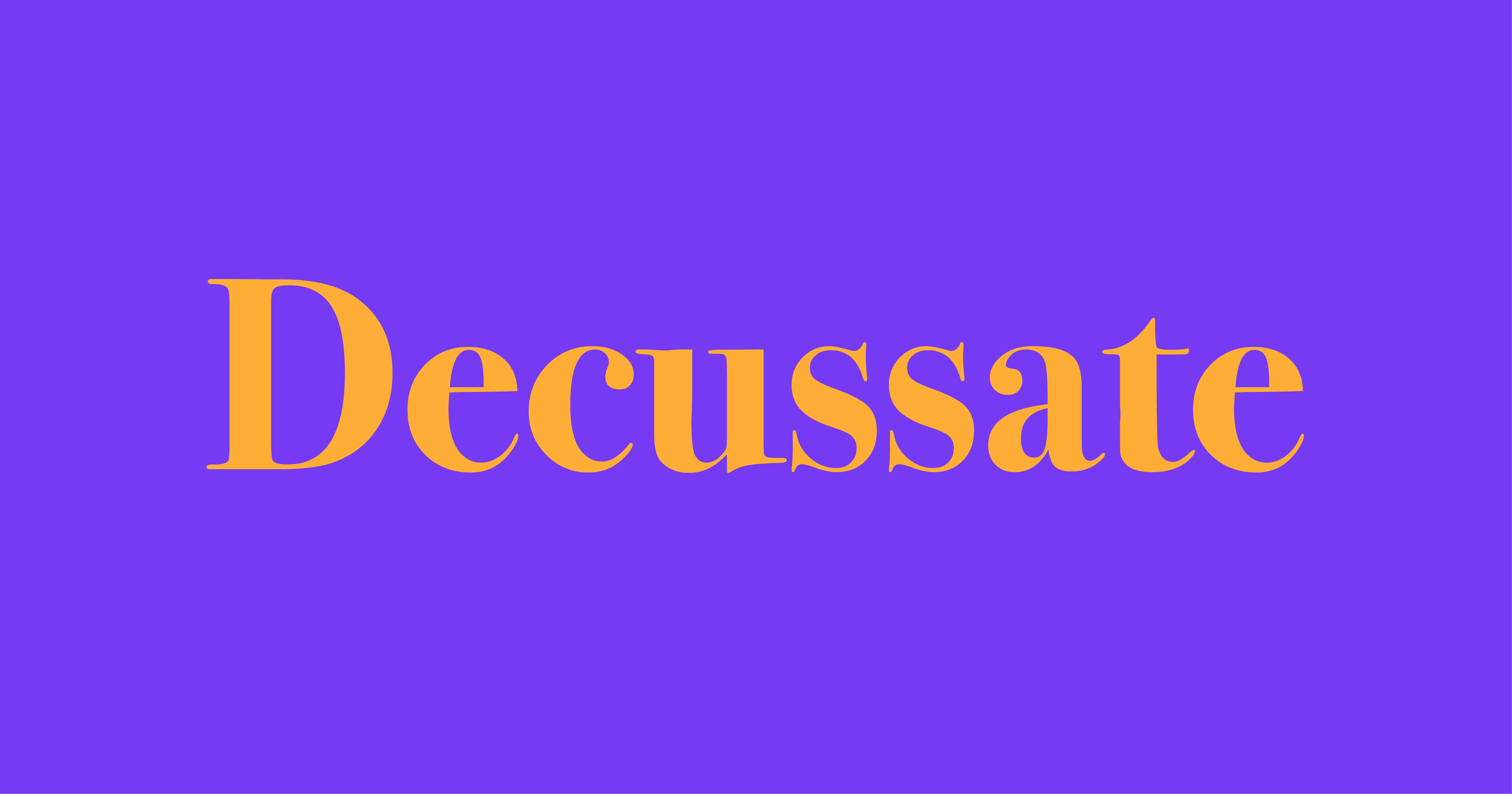 Decussate - Word Daily