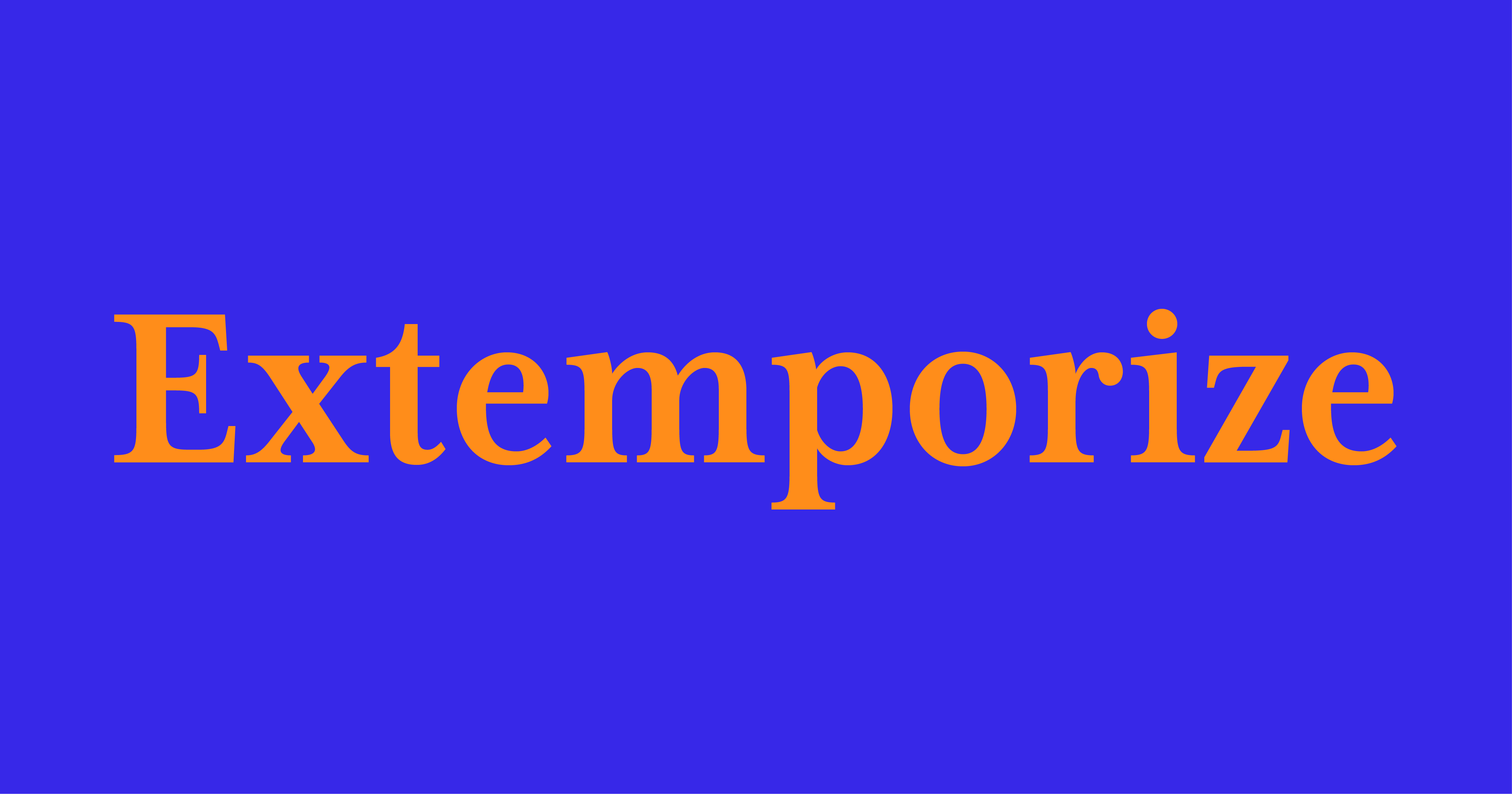 Extemporize - Word Daily