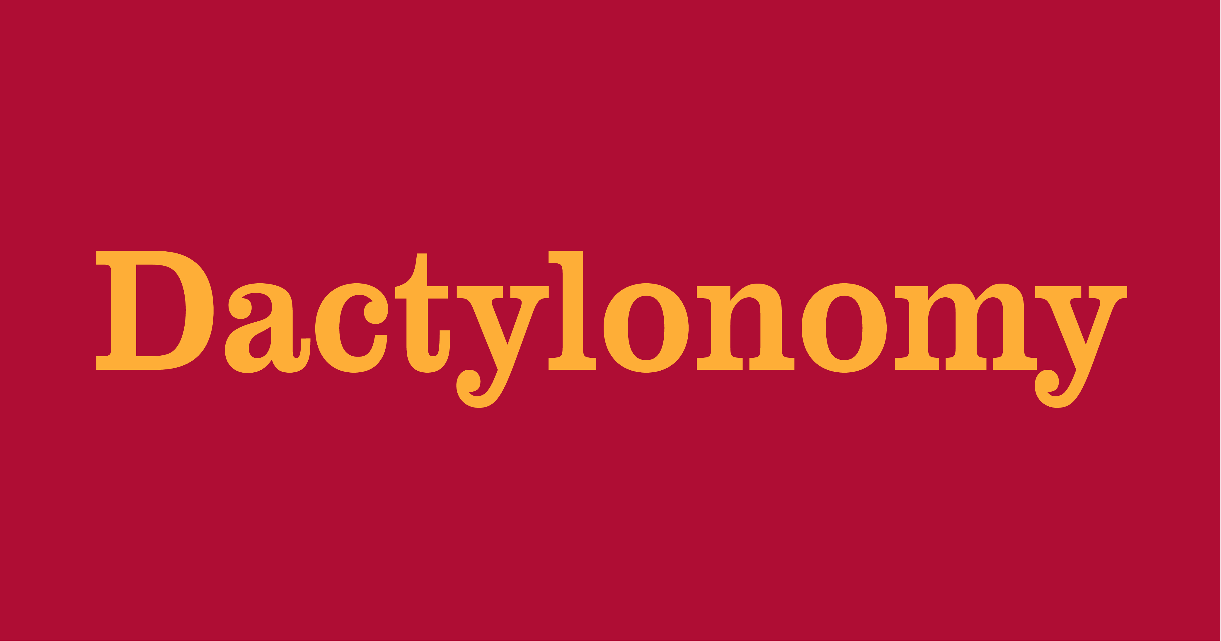 Dactylonomy - Word Daily