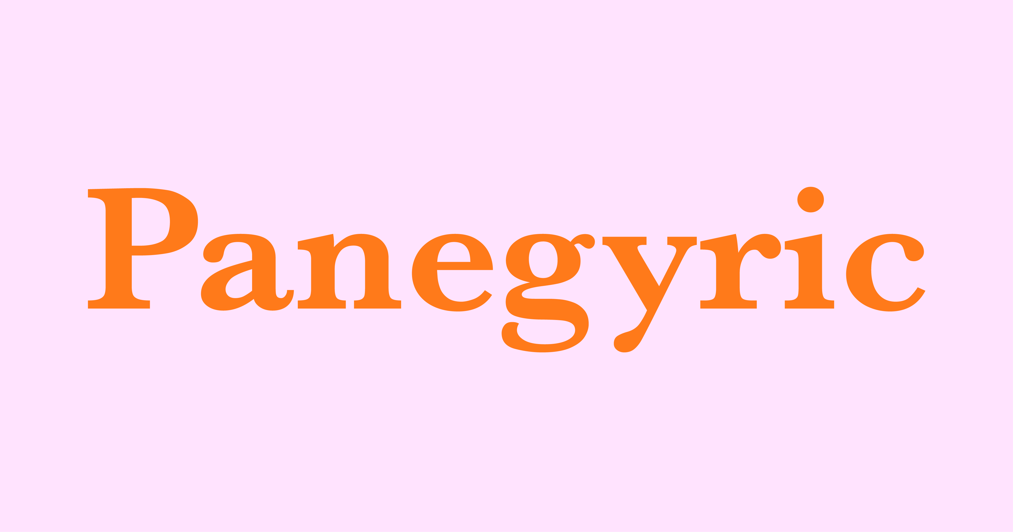 Panegyric - Word Daily