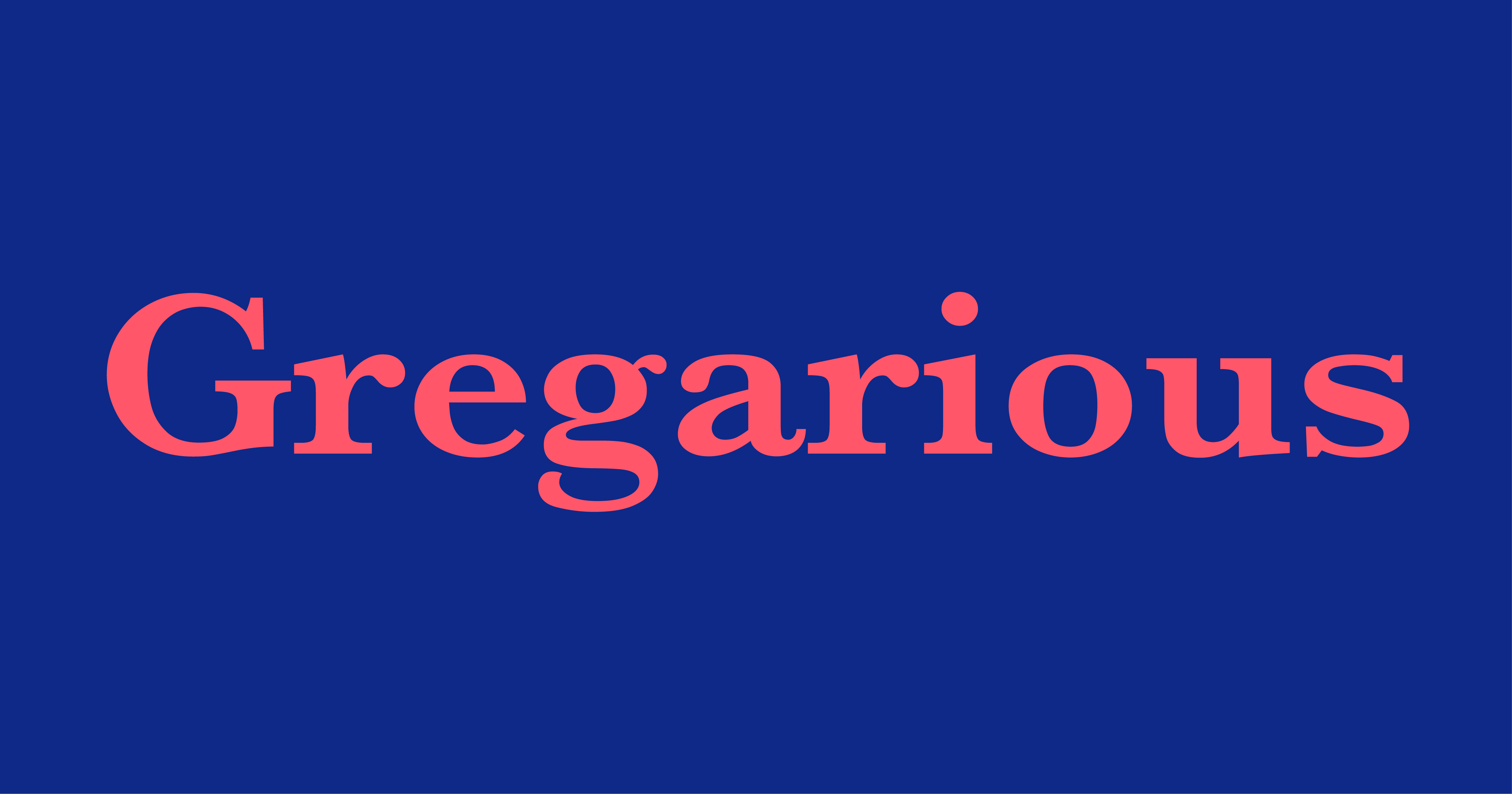 Gregarious - Word Daily